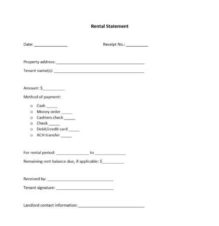 The importance of your rental statement (plus free template)